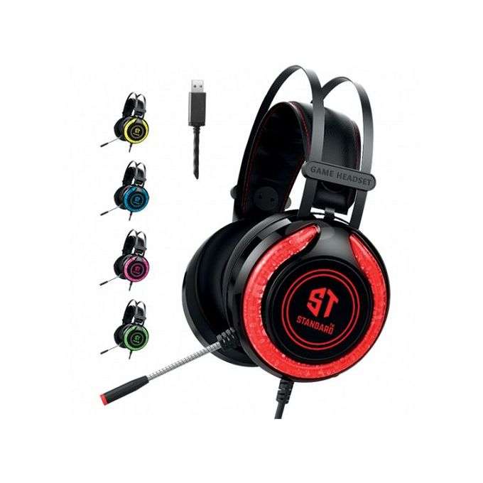 ST-Standard GM-06 Stereo Gaming Headset 7.1 Surround Sound | سيزما