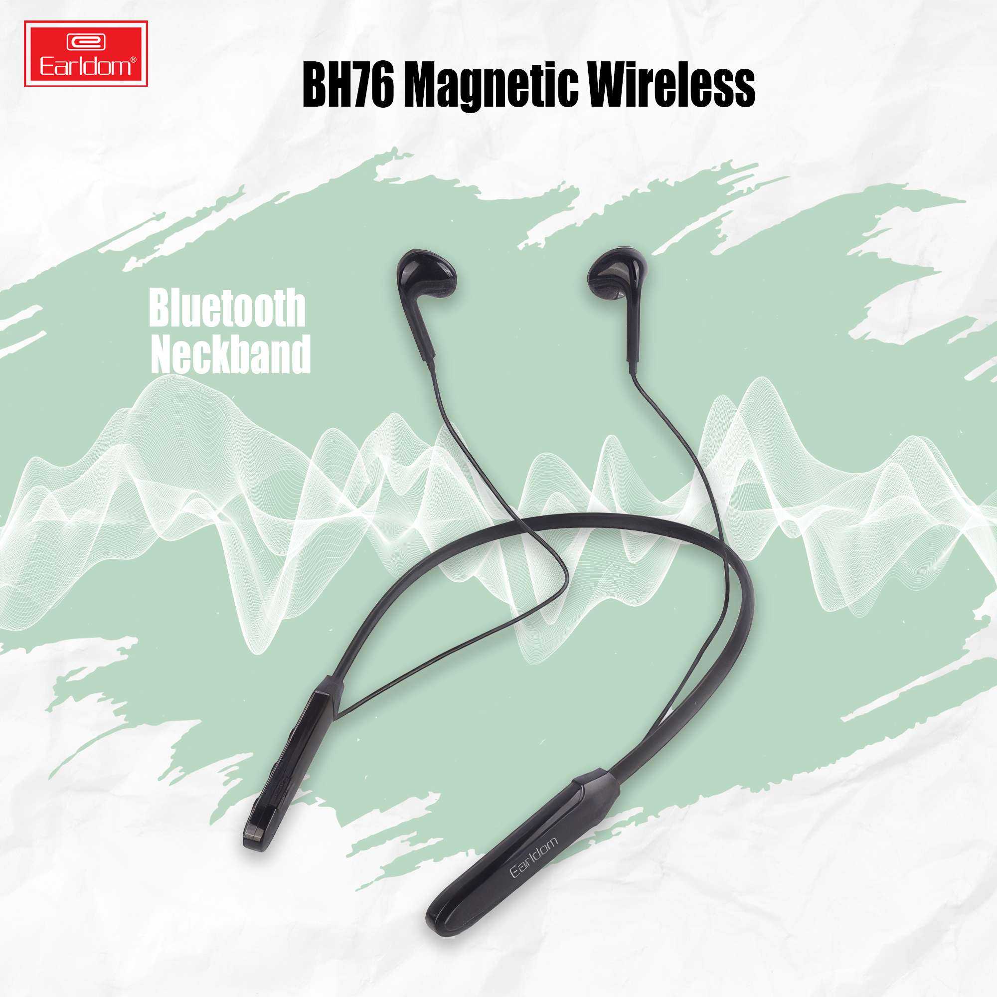 Earldom BH76 Magnetic Wireless Headset Bluetooth Neckband | سيزما