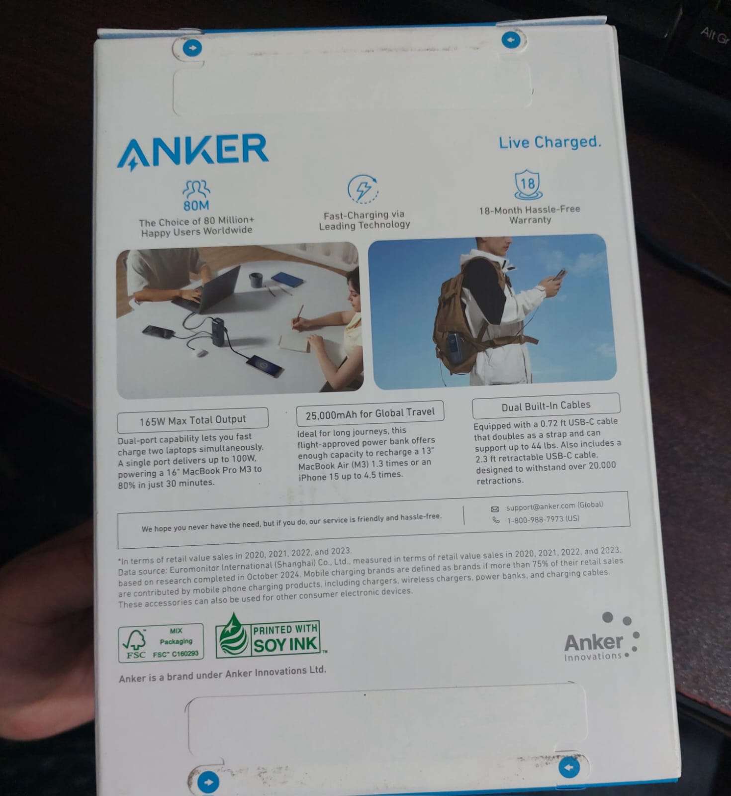 ضمان اتصال A1695H11 Anker Laptop Power Bank 25K 165W -انكر | سيزما