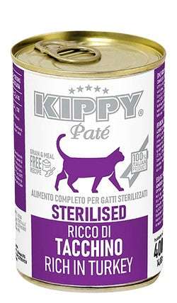 Kippy Wet Food Sterilised Turkey PATE Cat 400g | سيزما