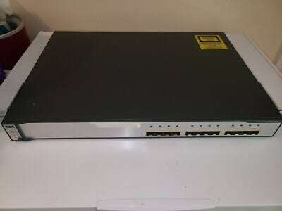 Cisco Fiber WS-C3750G-12S-S 12 SFP Ports Gigabit Switch | سيزما
